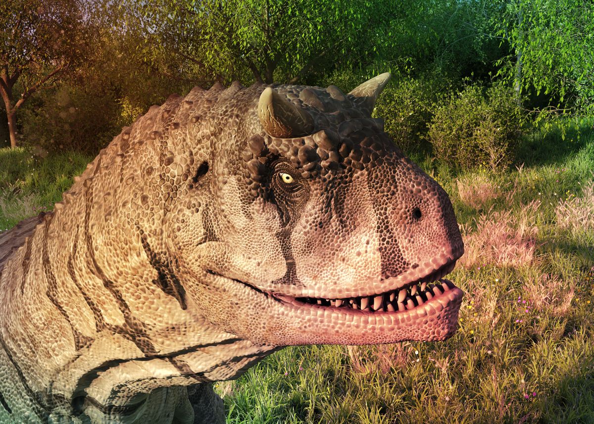 'Carnotaurus sastrei' Poster, picture, metal print, paint by Gigi Bgm ...