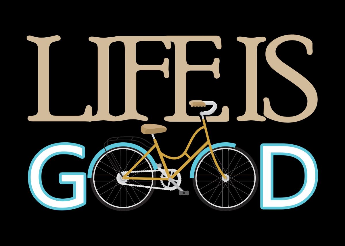 'Good Life' Poster, picture, metal print, paint by crbn design | Displate