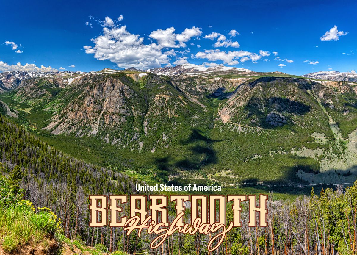 'Beartooth Highway' Poster, picture, metal print, paint by Gestalt ...