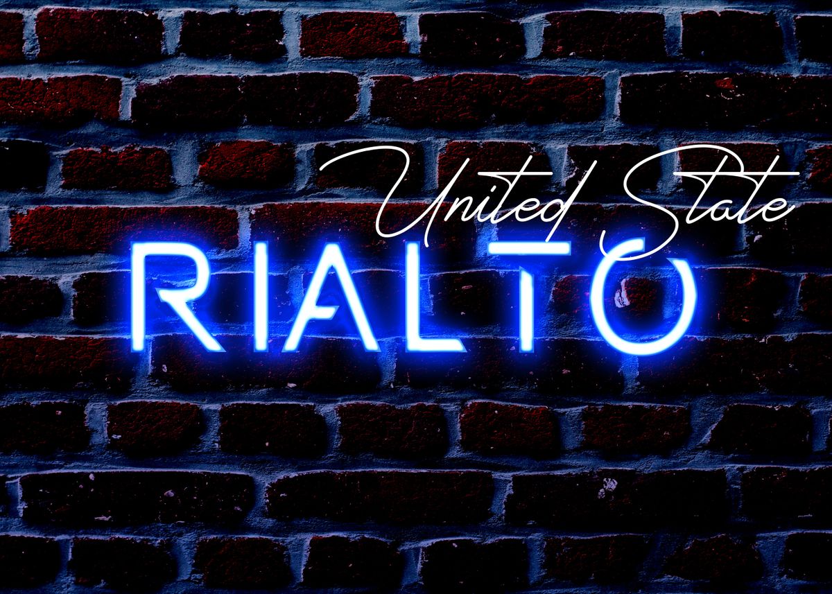 'Rialto' Poster, picture, metal print, paint by Wasi Blond | Displate