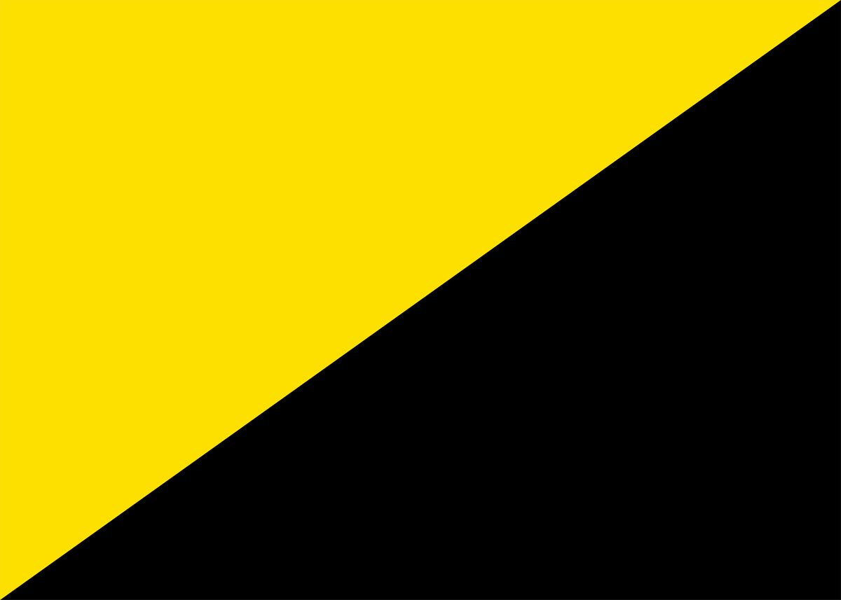 'Anarcho capitalism flag' Poster, picture, metal print, paint by ...