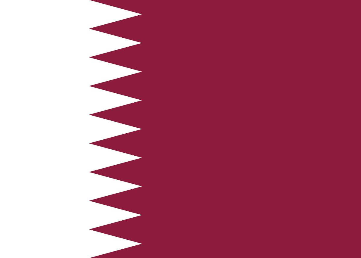 'Qatari Flag of Qatar' Poster, picture, metal print, paint by Bruce ...