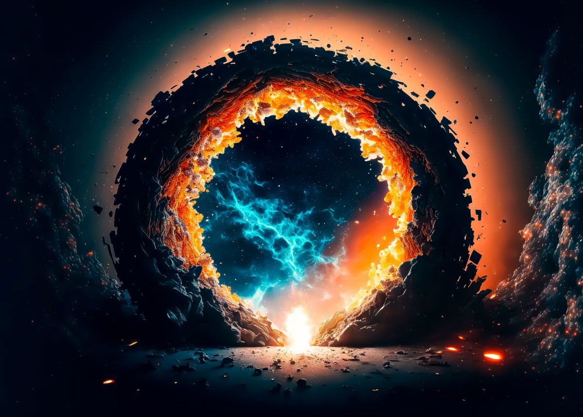 'Celestial Portal' Poster, picture, metal print, paint by James Garcia ...