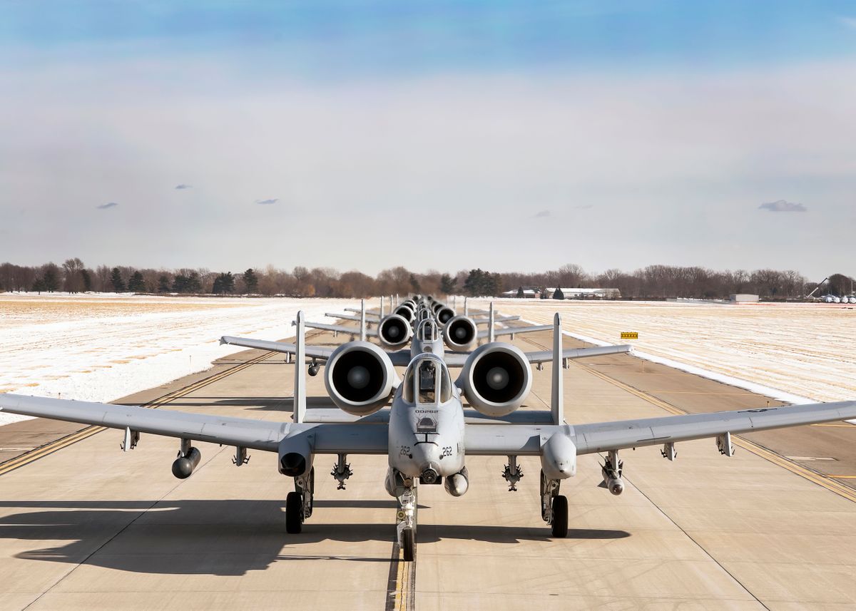 'A10 lineup' Poster, picture, metal print, paint by Galaxy Images ...