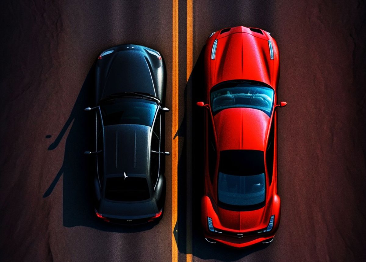 'Illegal street racing' Poster by Coffee Design | Displate