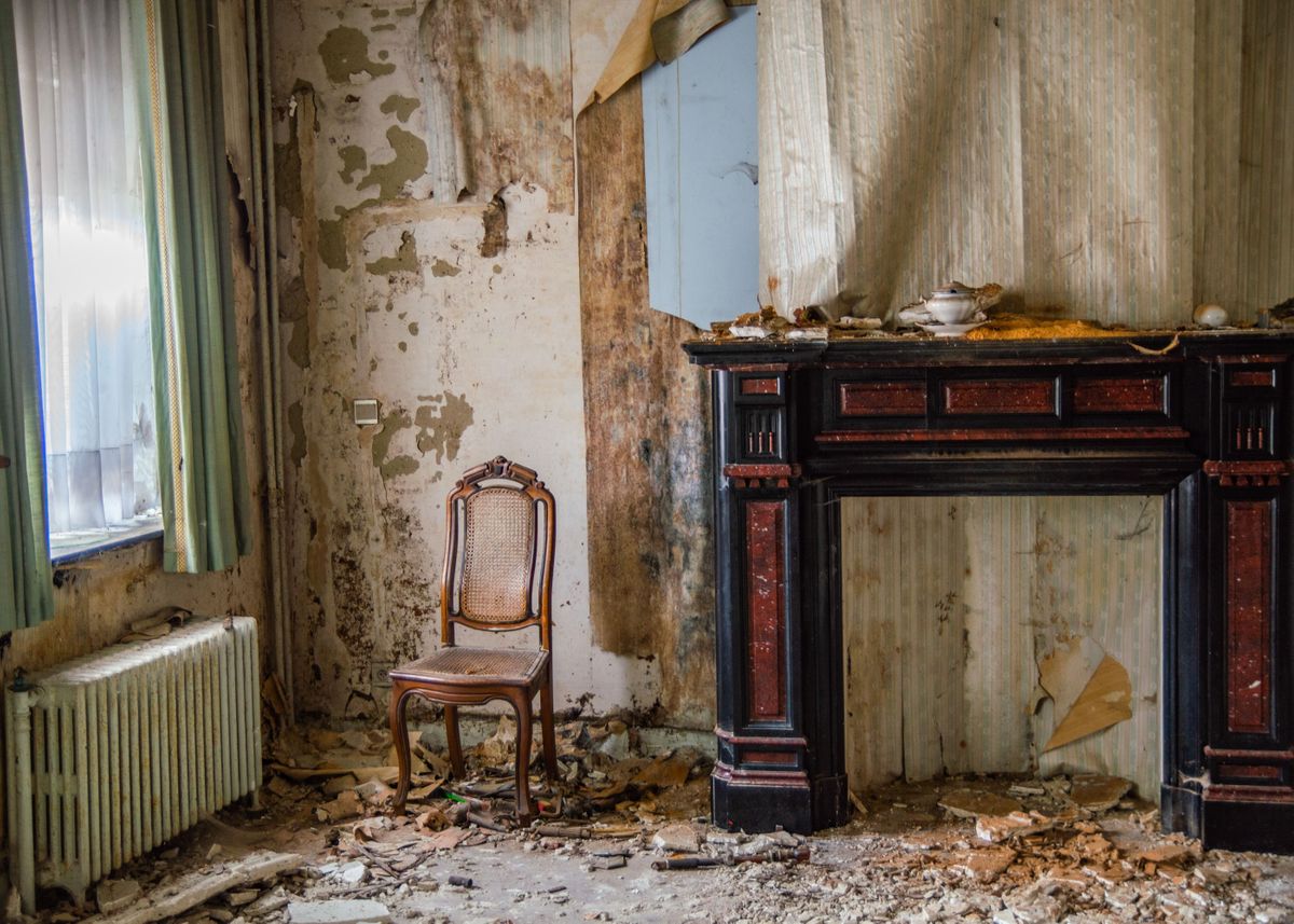 'Alone in the rubbles' Poster, picture, metal print, paint by Nicolas ...