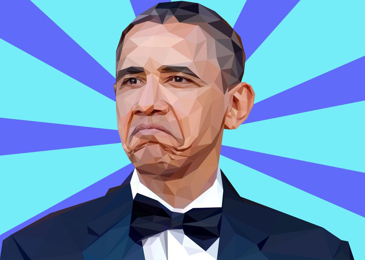 'obama not bad meme' Poster, picture, metal print, paint by Lowpoly ...