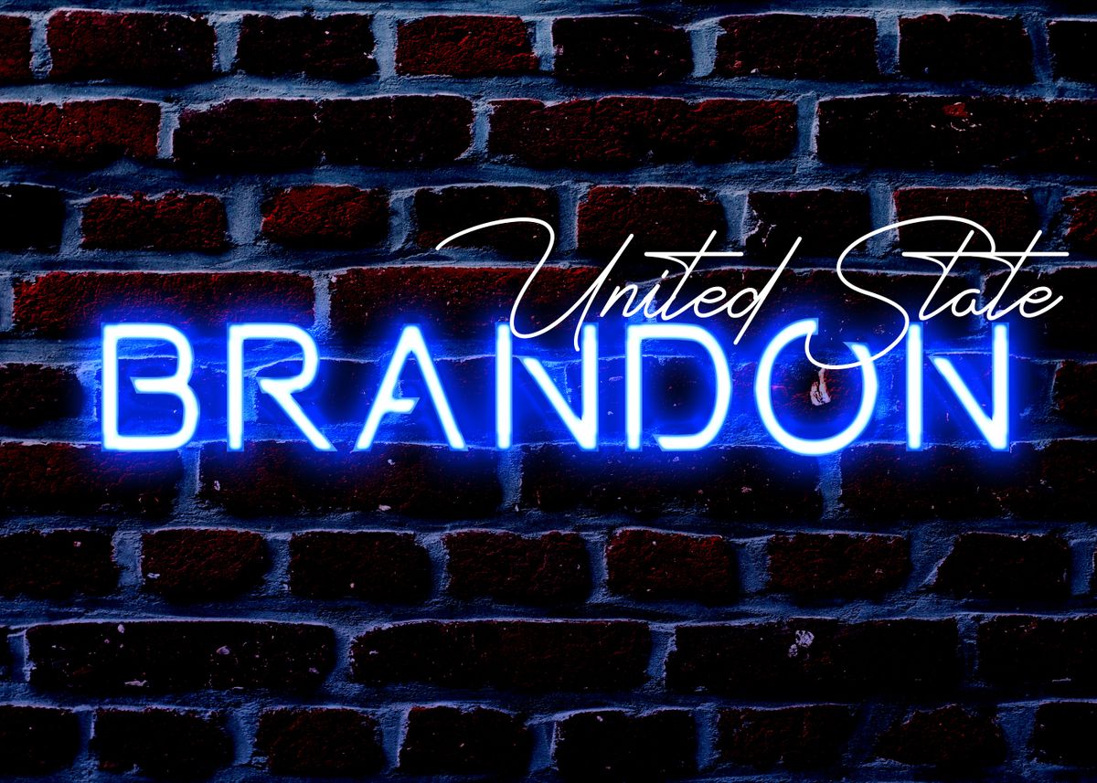 'Brandon' Poster, picture, metal print, paint by Wasi Blond | Displate