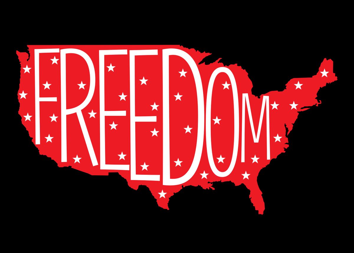 'Freedom ' Poster, picture, metal print, paint by crbn design | Displate