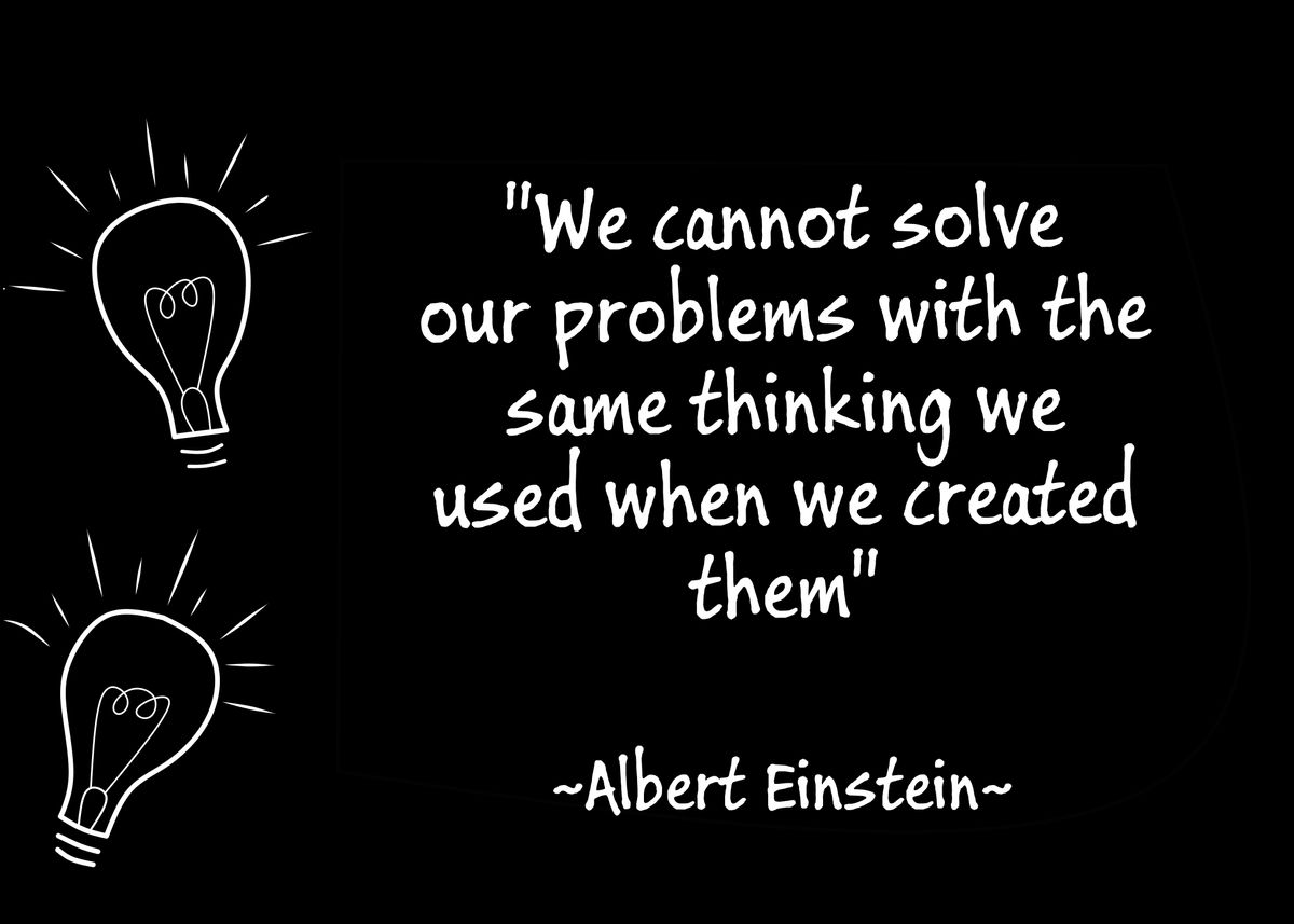 'Quotes Albert Einstein' Poster, picture, metal print, paint by Angela ...