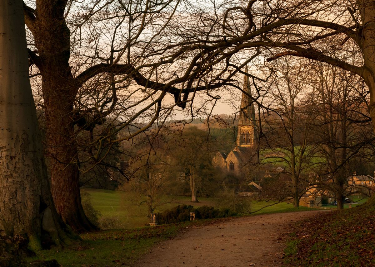 'Edensor' Poster, picture, metal print, paint by Travelling Fatman ...