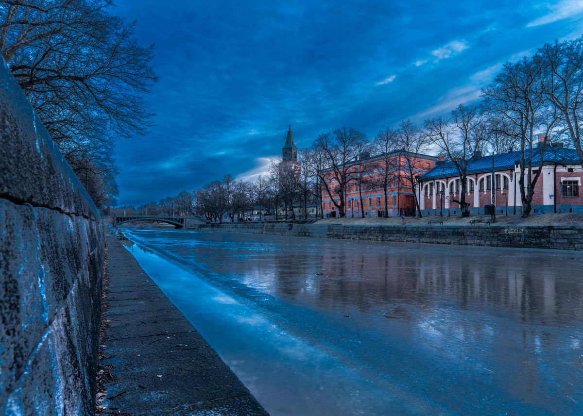 'Winter Morning in Turku' Poster by Lasse A | Displate