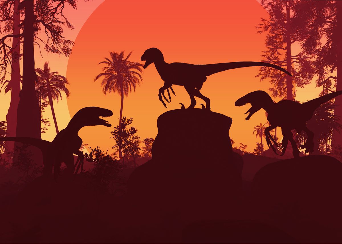 'Raptor dinosaur' Poster, picture, metal print, paint by Gigi Bgm ...
