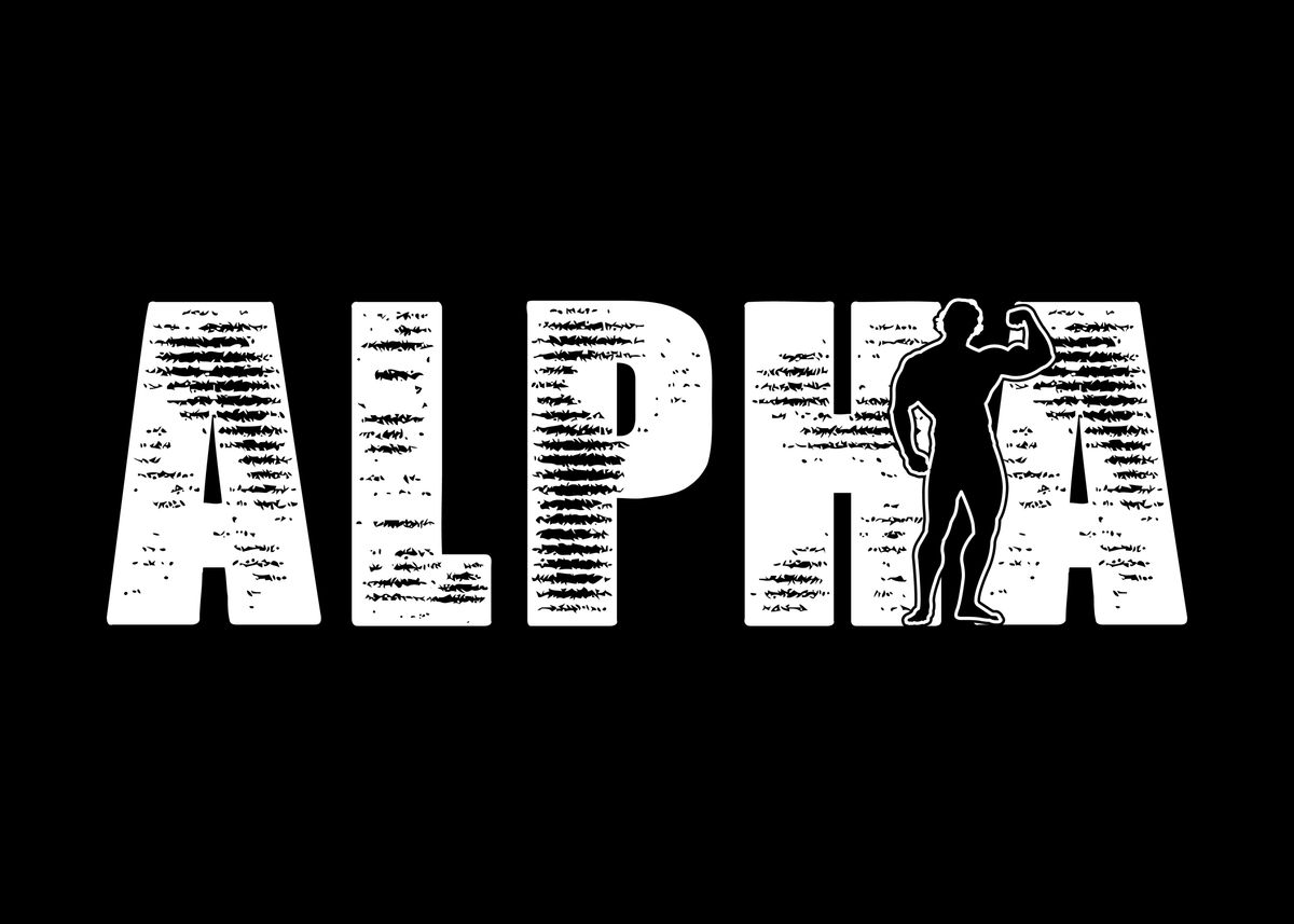 'Alpha' Poster, picture, metal print, paint by crbn design | Displate