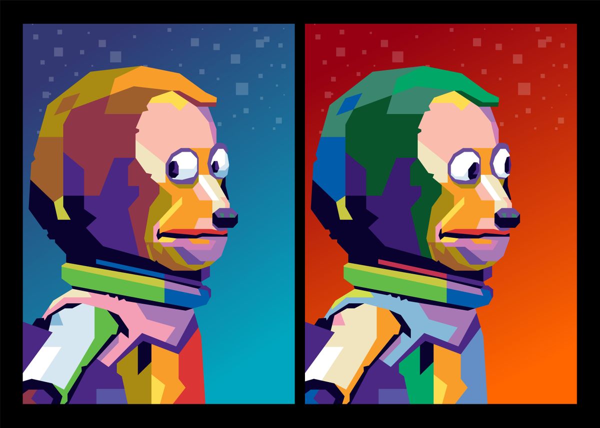 'monkey puppet not me meme' Poster, picture, metal print, paint by New ...