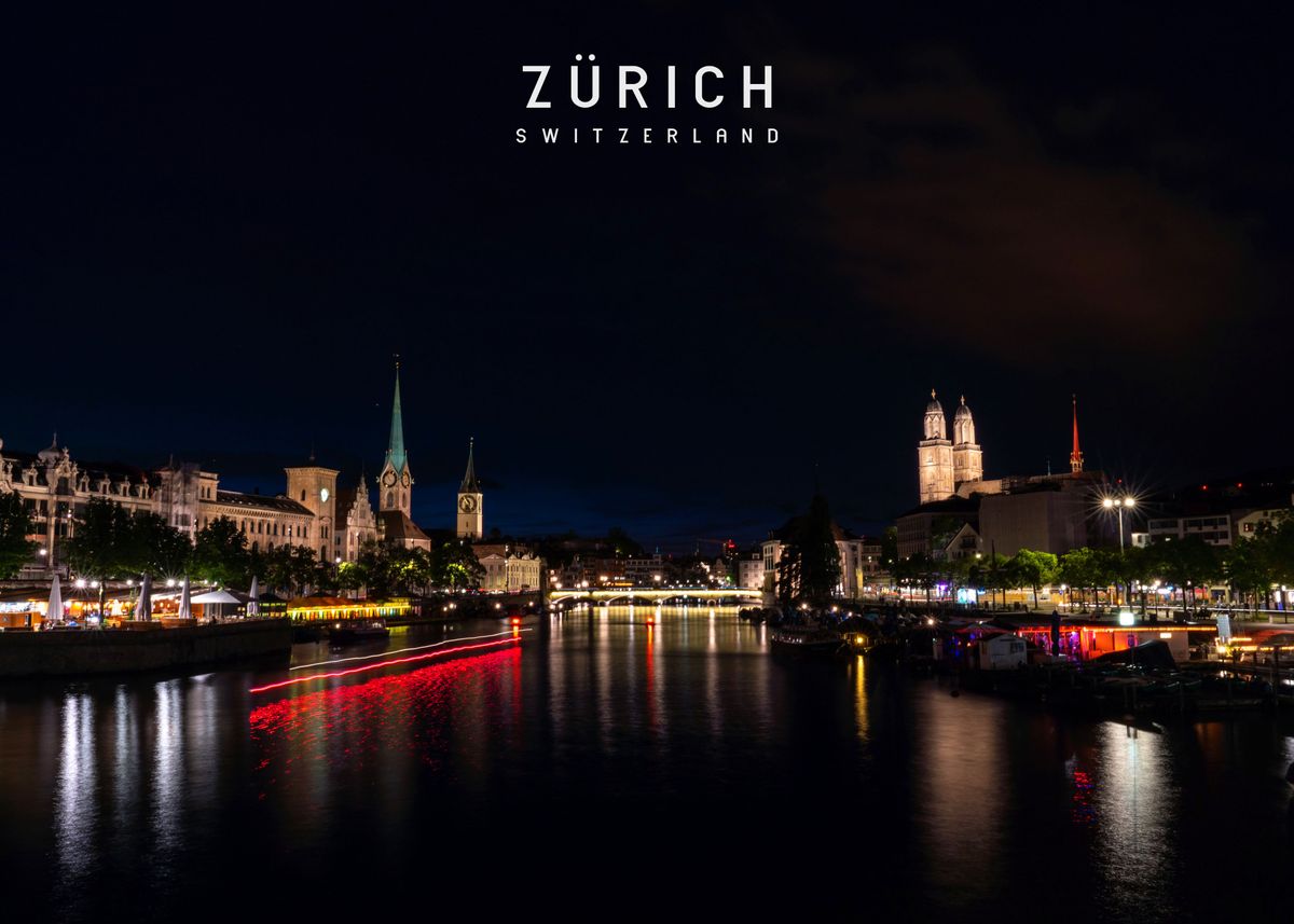 'Zurich ' Poster, picture, metal print, paint by Big City | Displate