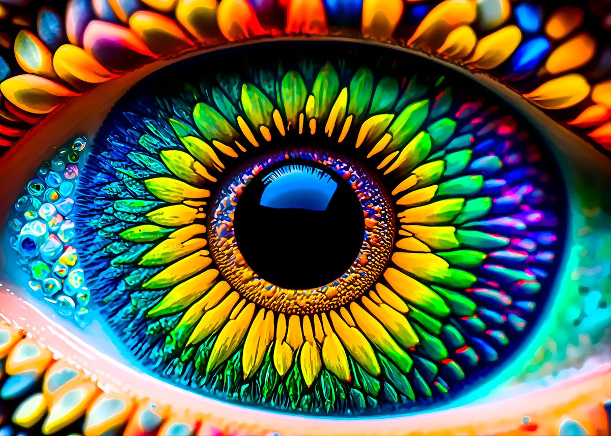 'Abstract Eye' Poster by Pascale Dufour | Displate