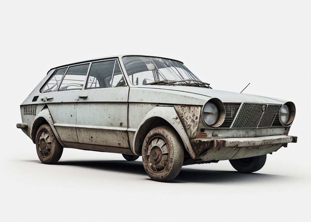 'Junk Car New 7' Poster, picture, metal print, paint by Fachrul Abqary ...