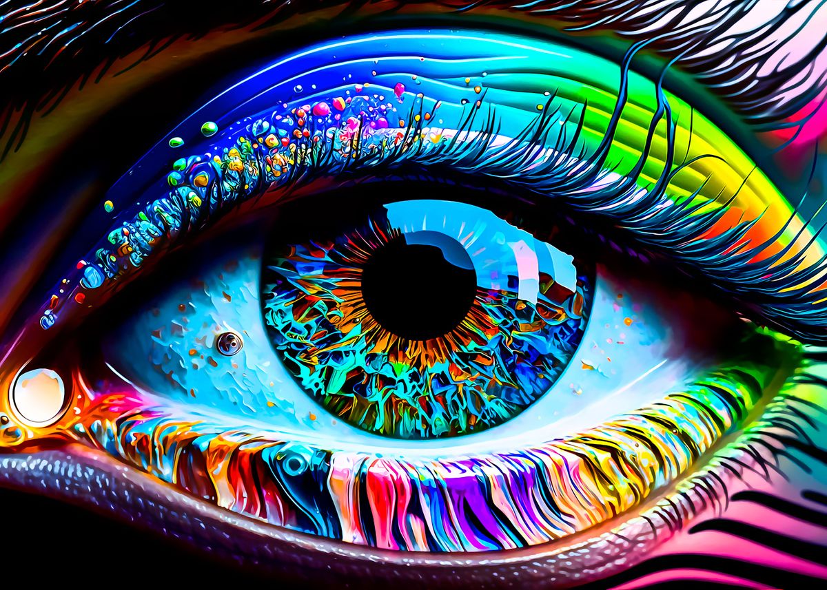 'Abstract Eye' Poster by Pascale Dufour | Displate