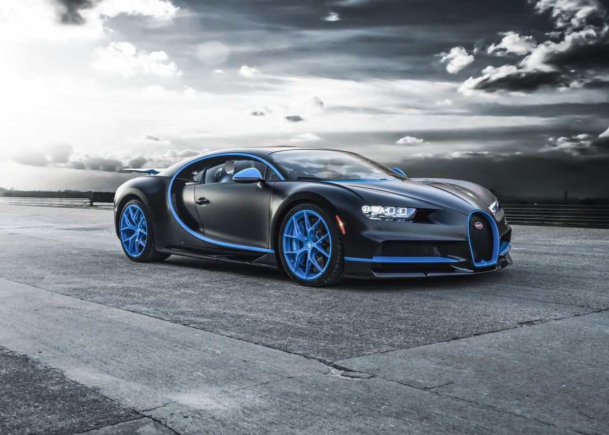 'bugatti chiron ' Poster by Auto Maniac | Displate