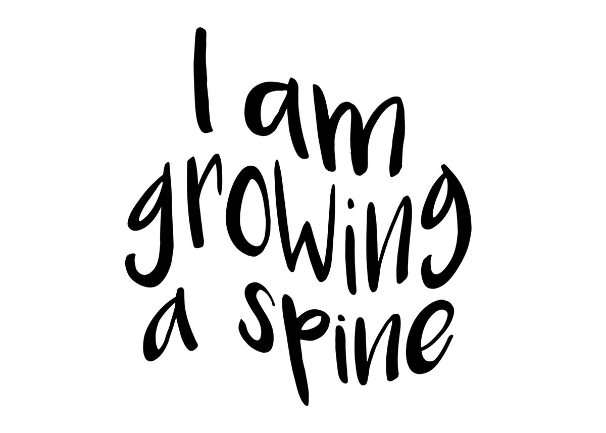 'Text inspiration I am grow' Poster, picture, metal print, paint by ...