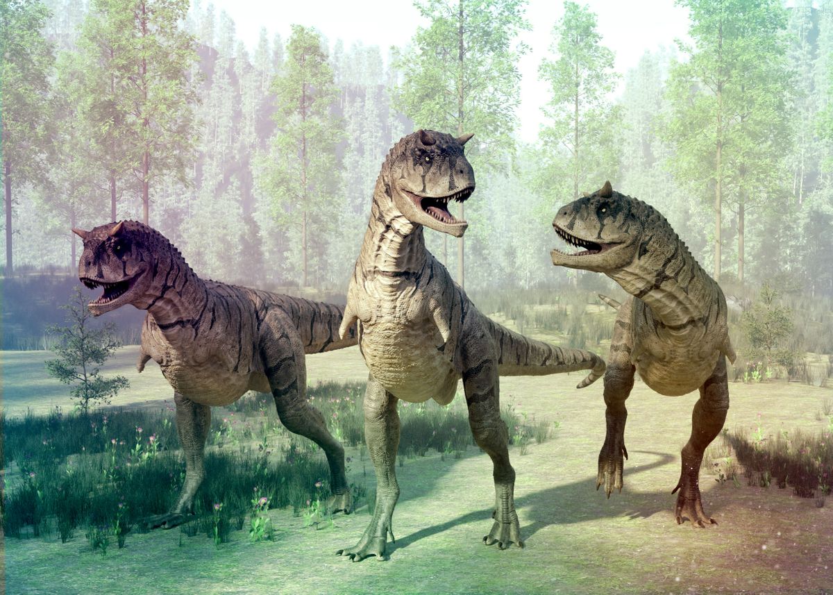 'Carnotaurus dinosaur' Poster, picture, metal print, paint by Gigi Bgm ...