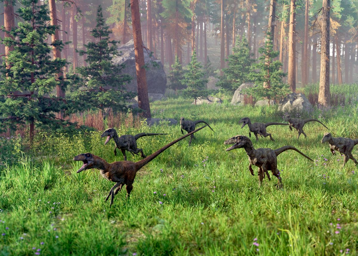 'Raptor hunting' Poster, picture, metal print, paint by Gigi Bgm | Displate