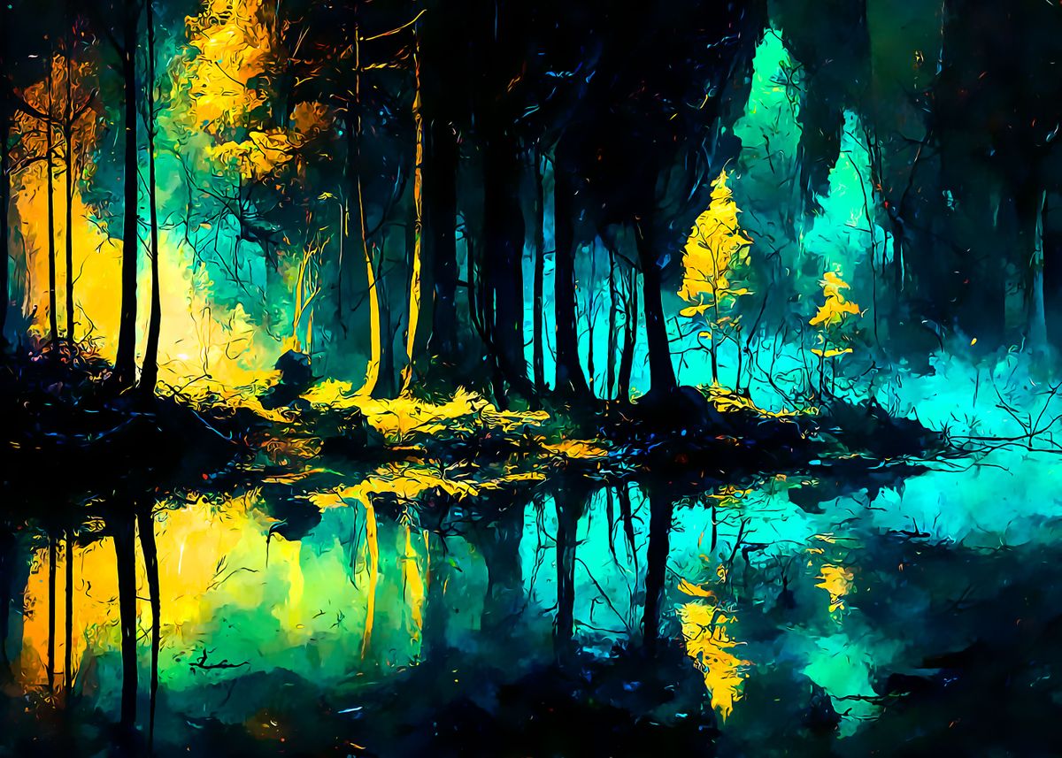 'Landscape Painting' Poster, picture, metal print, paint by Tona Arts ...