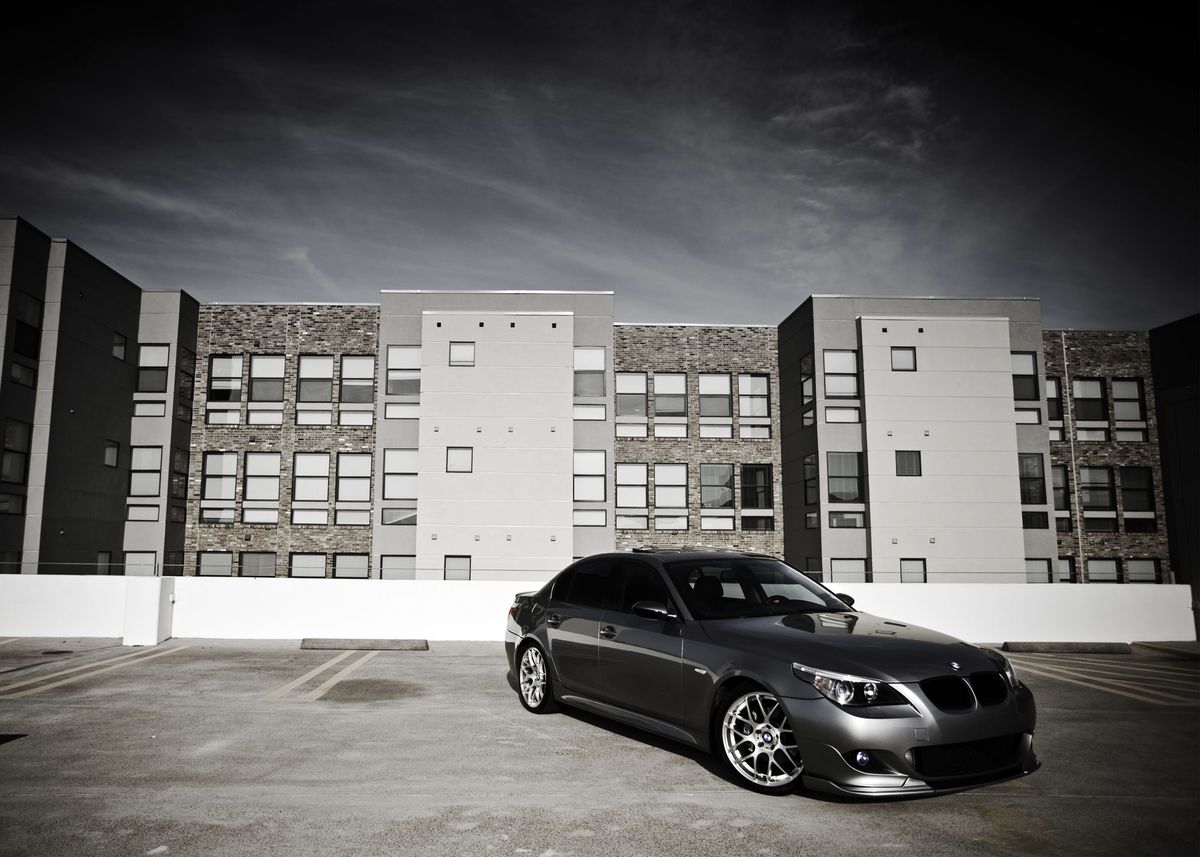 'BMW E60 m5' Poster, picture, metal print, paint by Monster Car | Displate