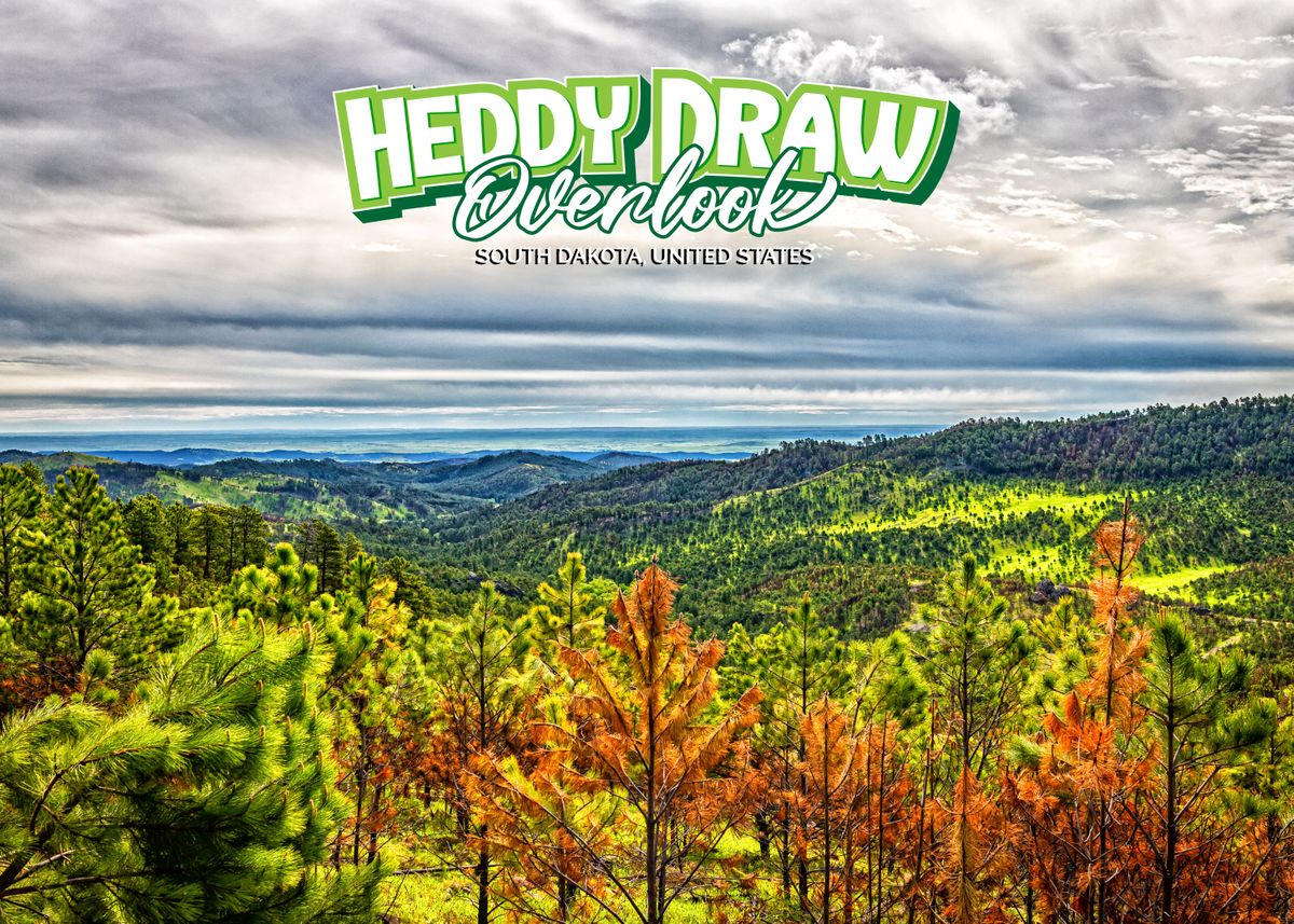 'Heddy Draw Overlook' Poster, picture, metal print, paint by Gestalt ...