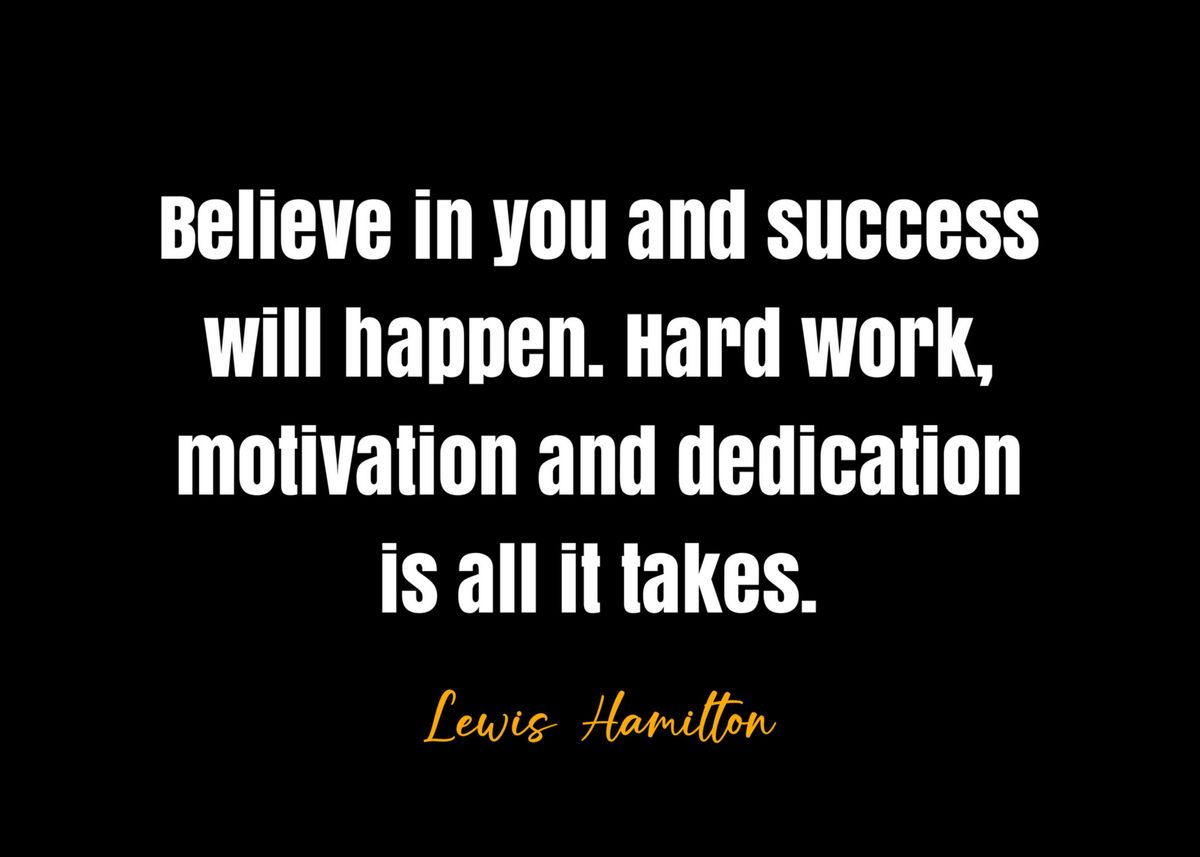 'Lewis Hamilton Quote ' Poster, picture, metal print, paint by KAZE ...