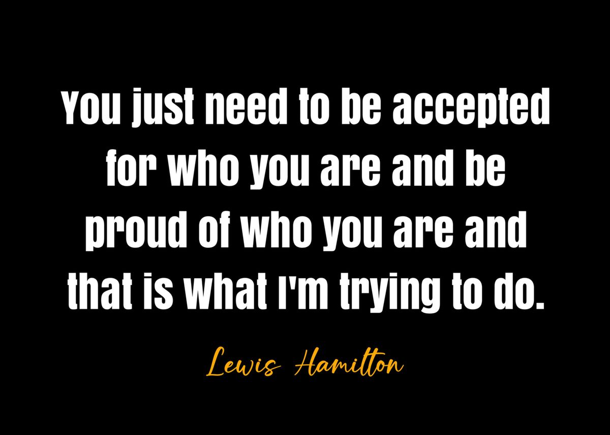 'Lewis Hamilton Quote ' Poster, picture, metal print, paint by KAZE ...