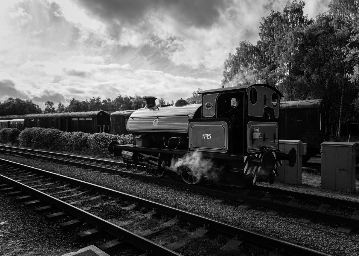 'Old Steam Engine' Poster, picture, metal print, paint by Nathan Taylor ...