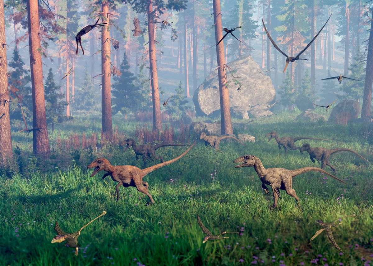 'Raptor Dinosaur' Poster by Gigi Bgm | Displate