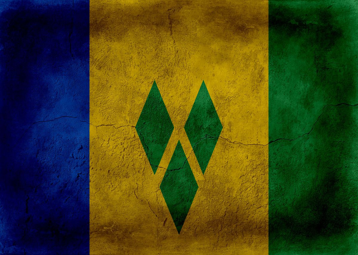 'Saint Vincent And The Gren' Poster, picture, metal print, paint by Eli ...