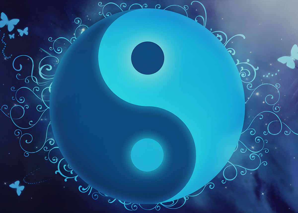 'Yin and Yang balance' Poster, picture, metal print, paint by Alex ...