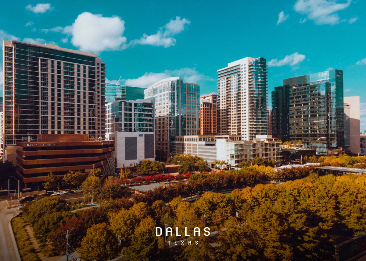 'Dallas ' Poster, picture, metal print, paint by Travel Addict | Displate