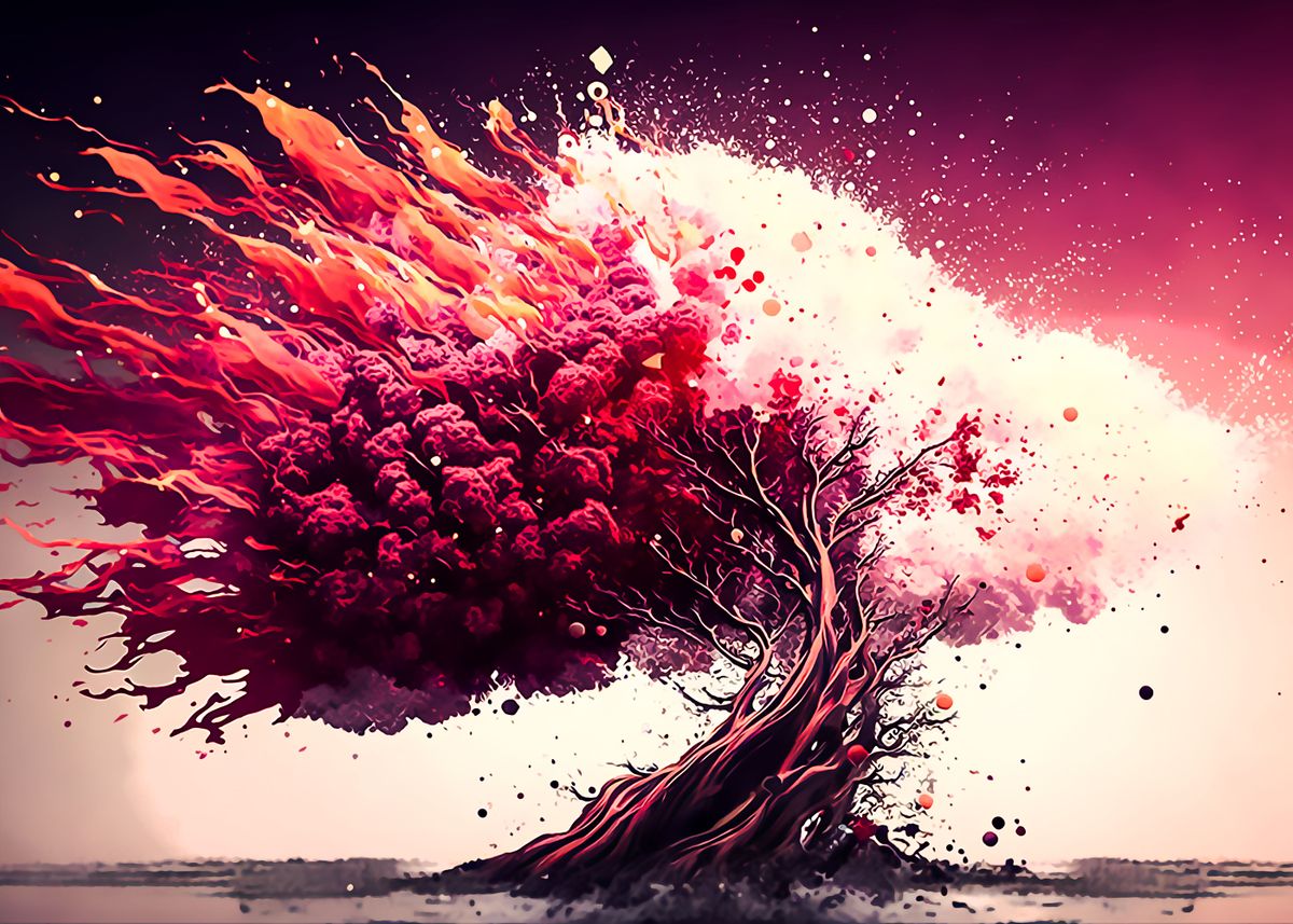 'Fantasy Tree' Poster, picture, metal print, paint by Halen Raine ...