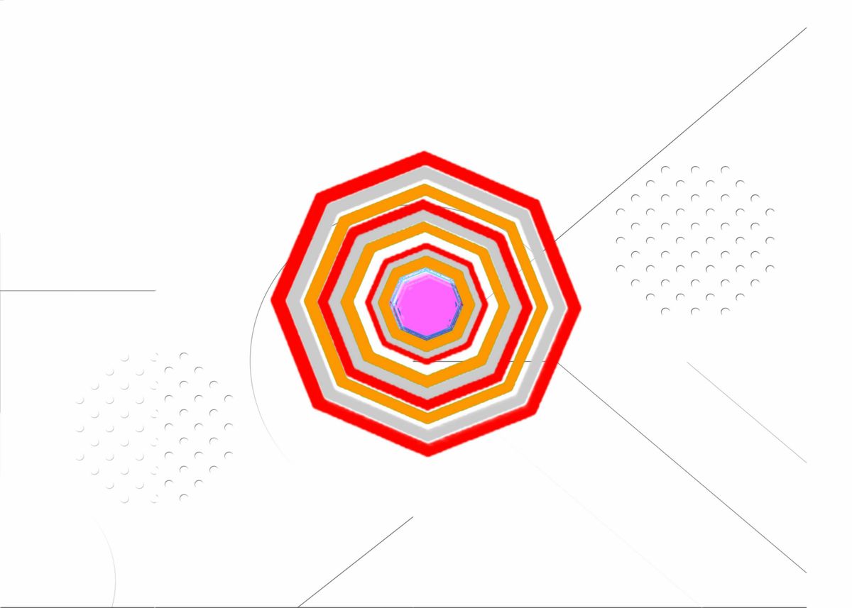 'octagon shape' Poster, picture, metal print, paint by PLUOCK KOK ...