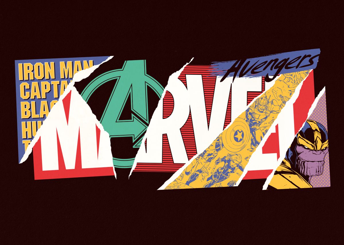 'Marvel Logo 7' Poster, picture, metal print, paint by Marvel | Displate