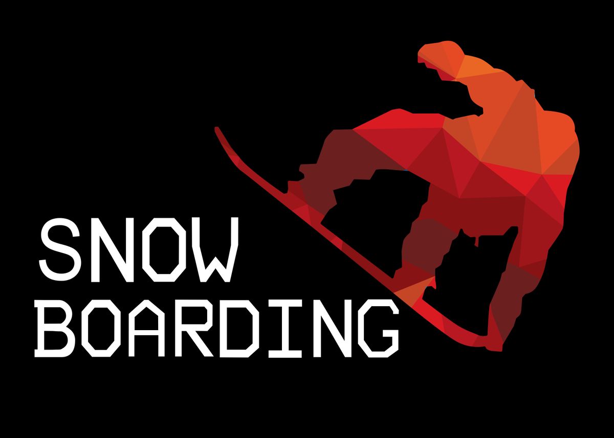 'Snowboarding Classic' Poster, picture, metal print, paint by Minarte ...