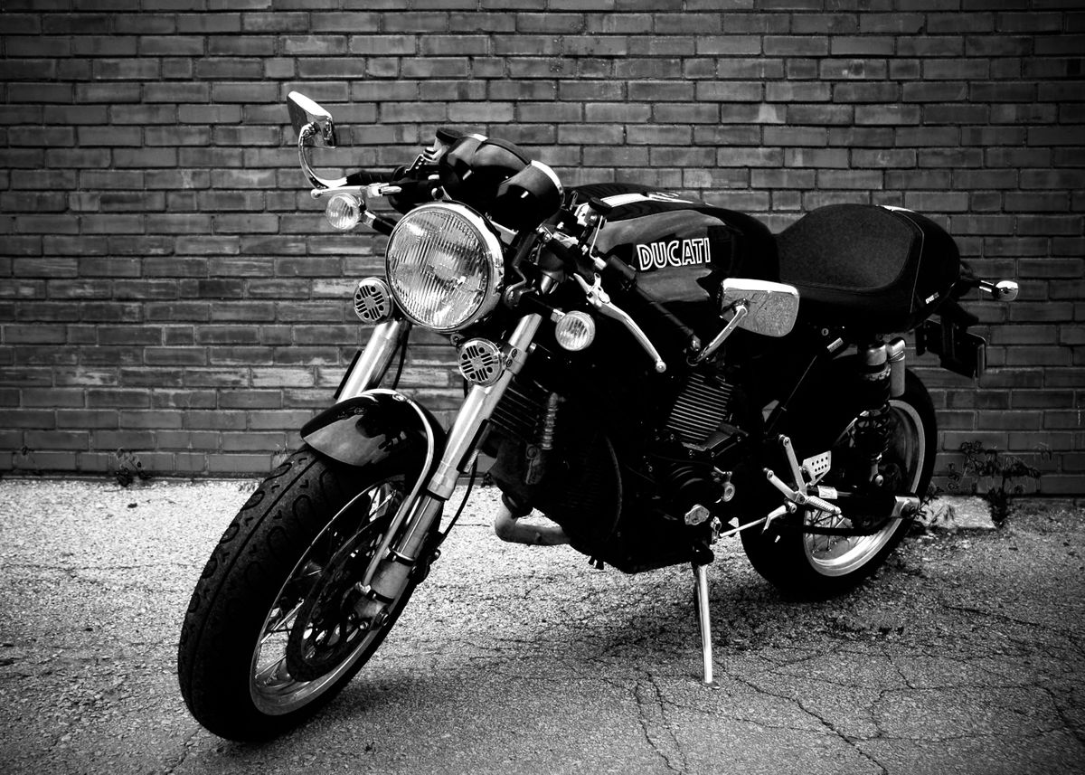 'Retro Ducati' Poster, picture, metal print, paint by askadina shakee ...