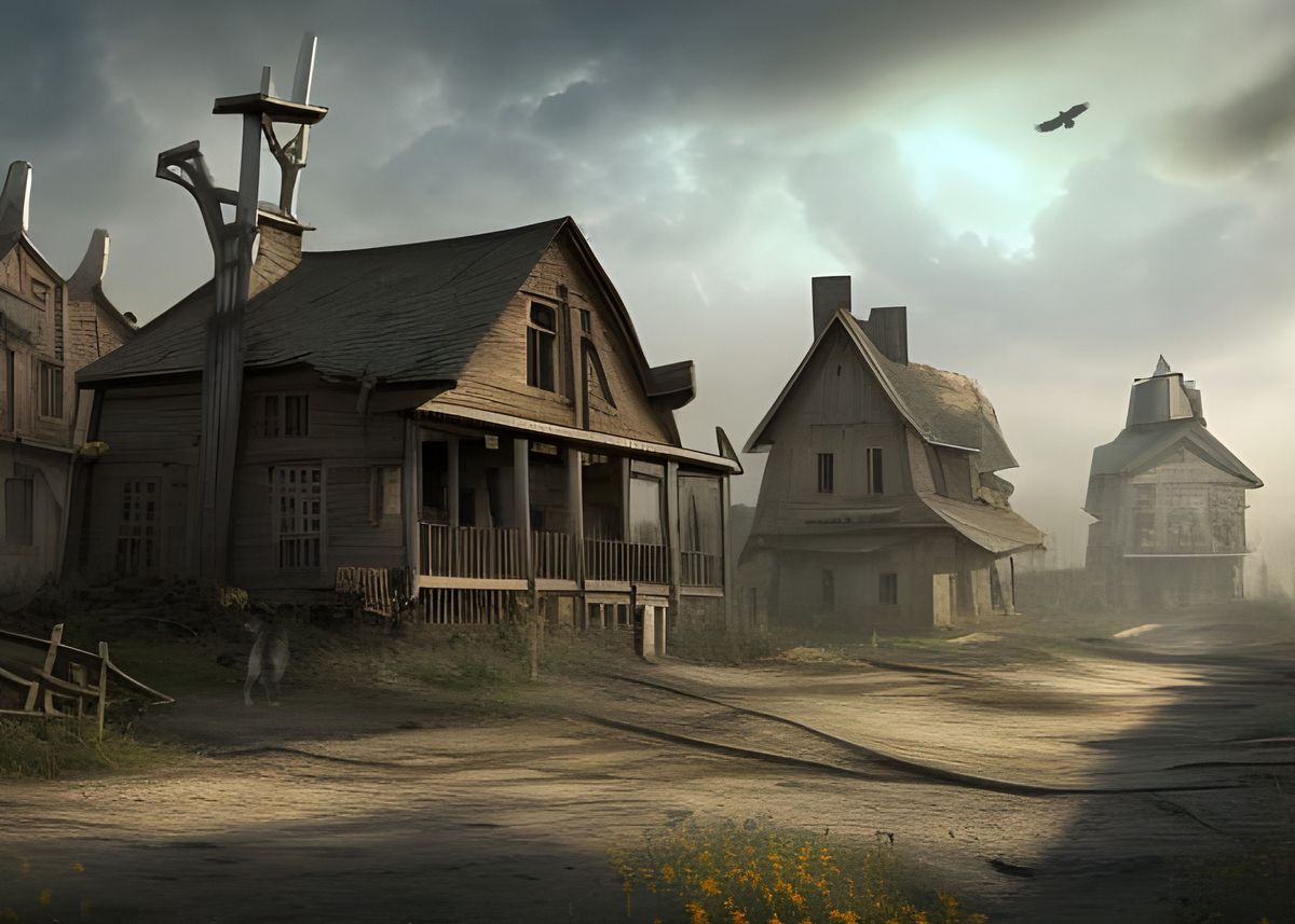 'Ghost Town' Poster, picture, metal print, paint by Stephen Bredenkamp ...