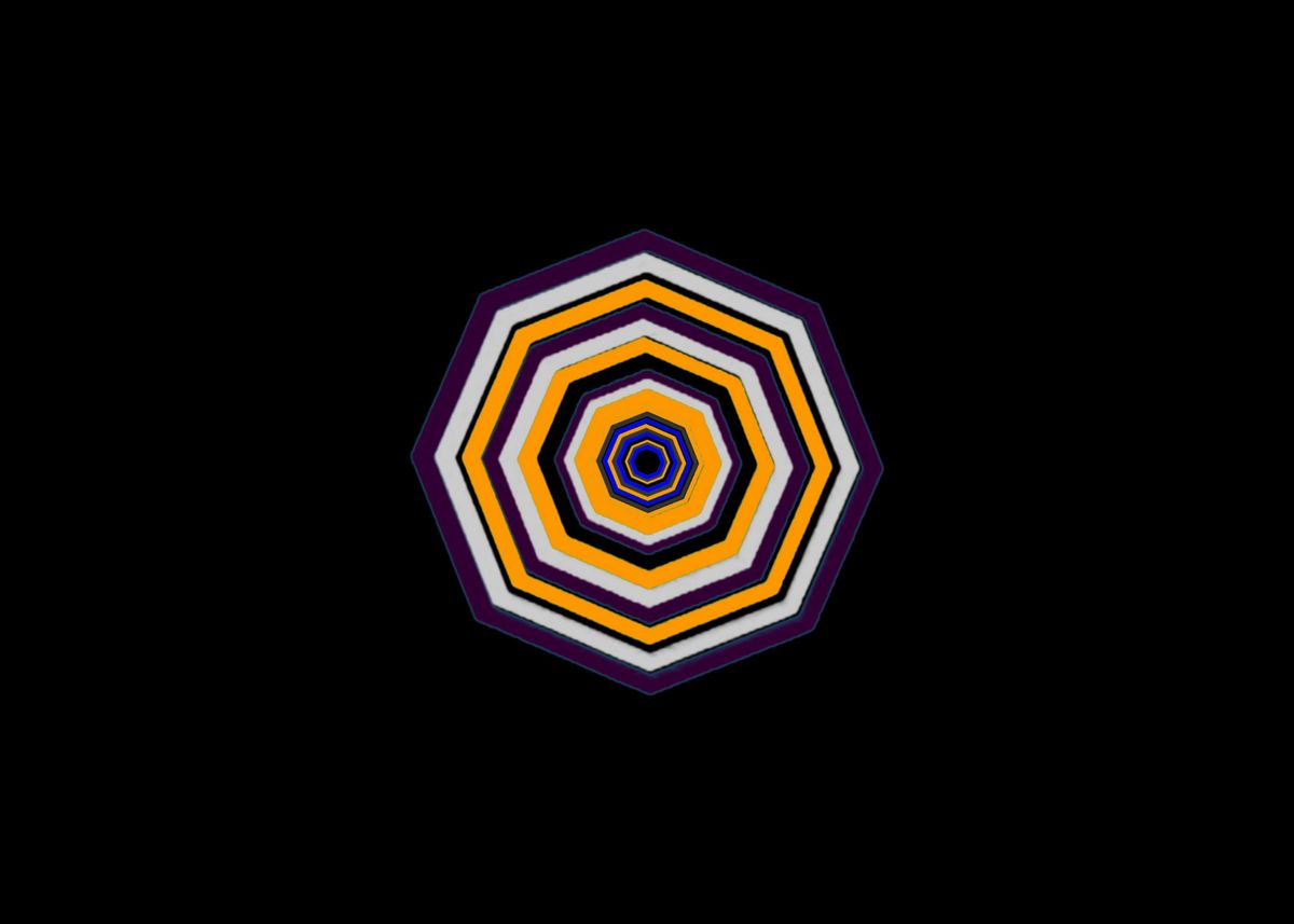 'octagon' Poster, picture, metal print, paint by PLUOCK KOK | Displate