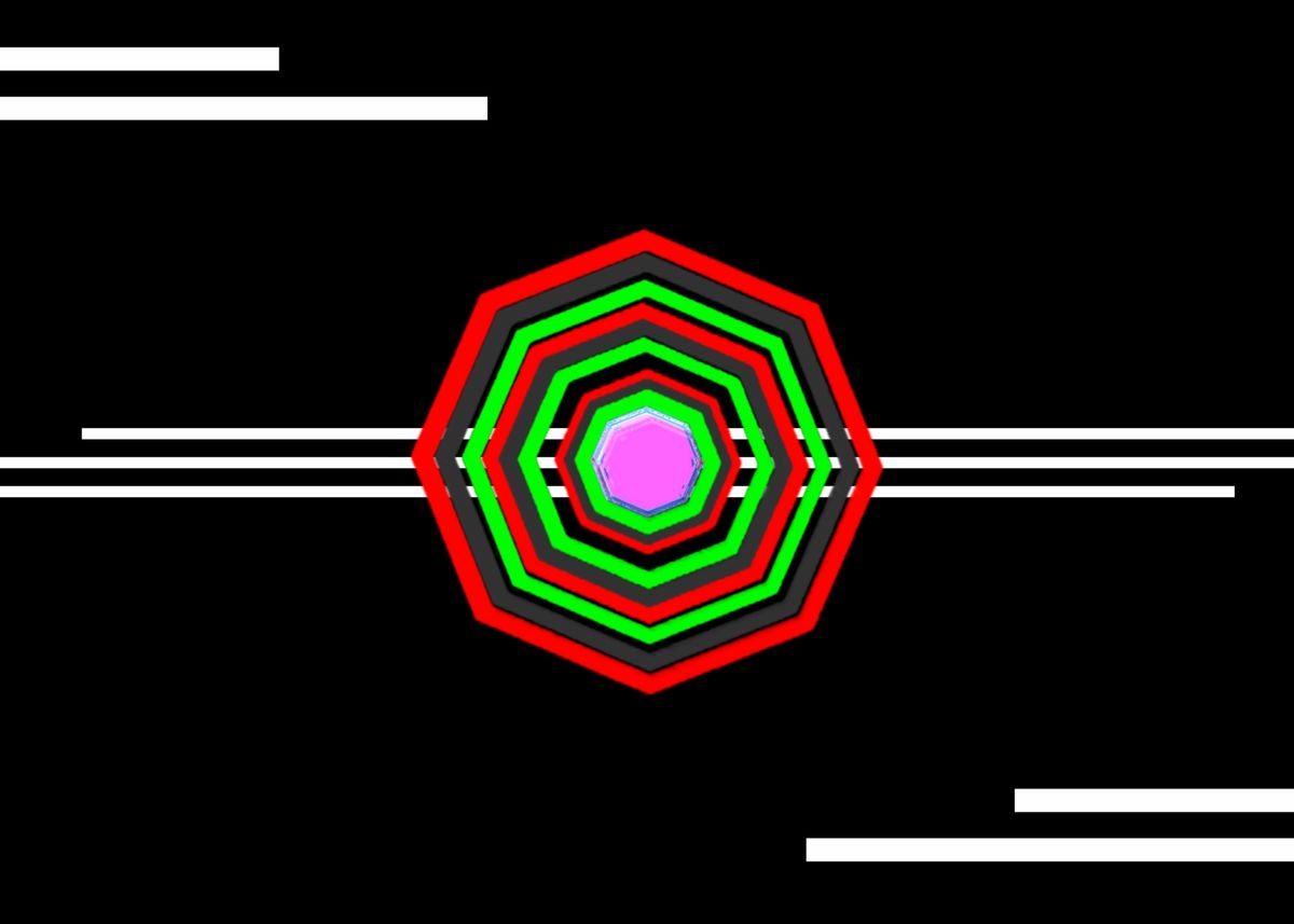 'octagon' Poster, picture, metal print, paint by PLUOCK KOK | Displate