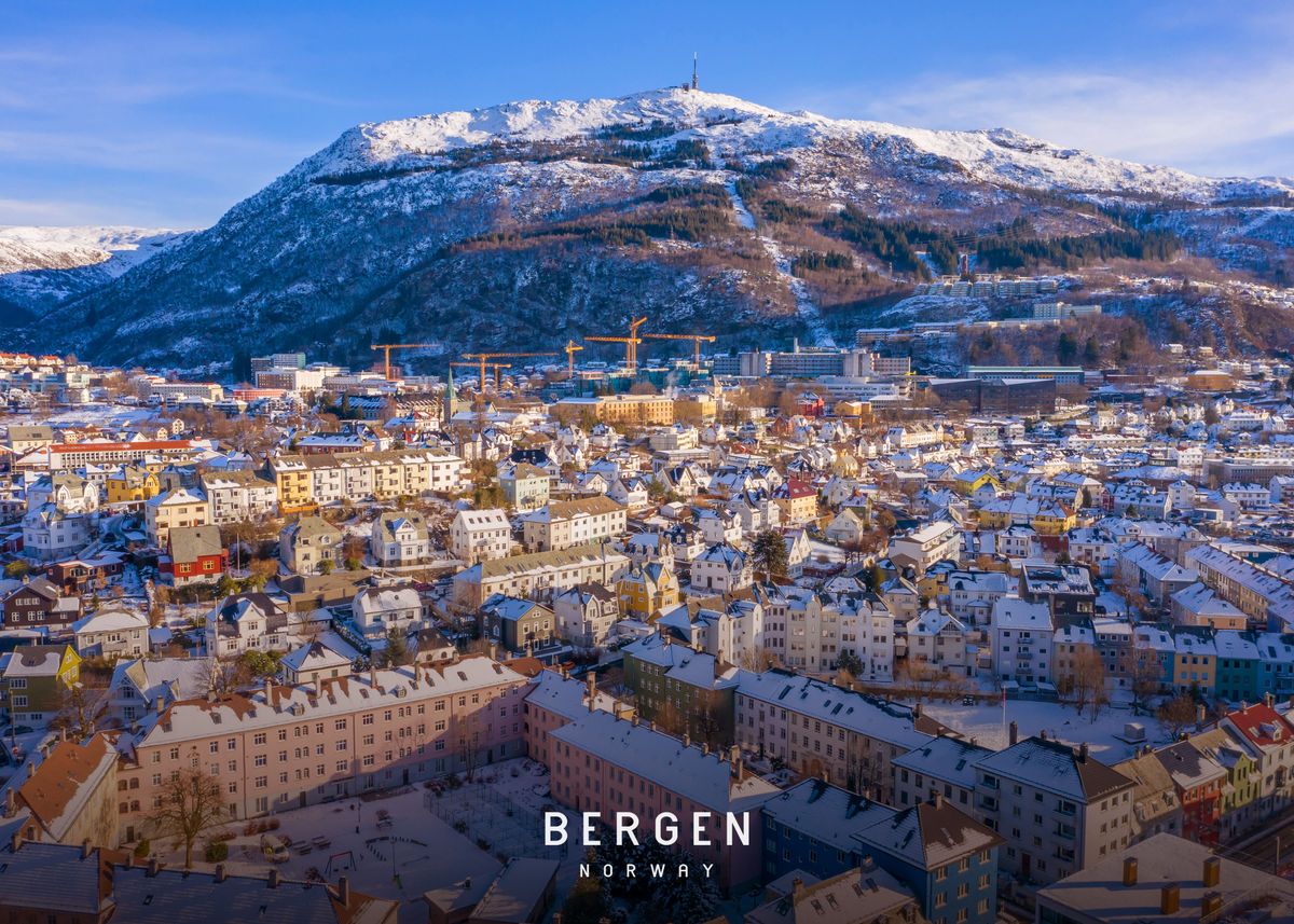 'Bergen ' Poster, picture, metal print, paint by Explore Universe ...