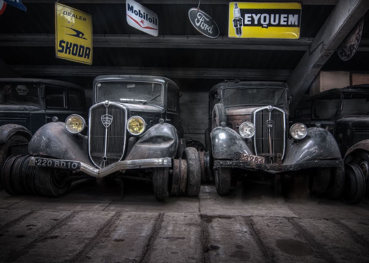 'Oldtimer Car' Poster, picture, metal print, paint by henny reumerman ...