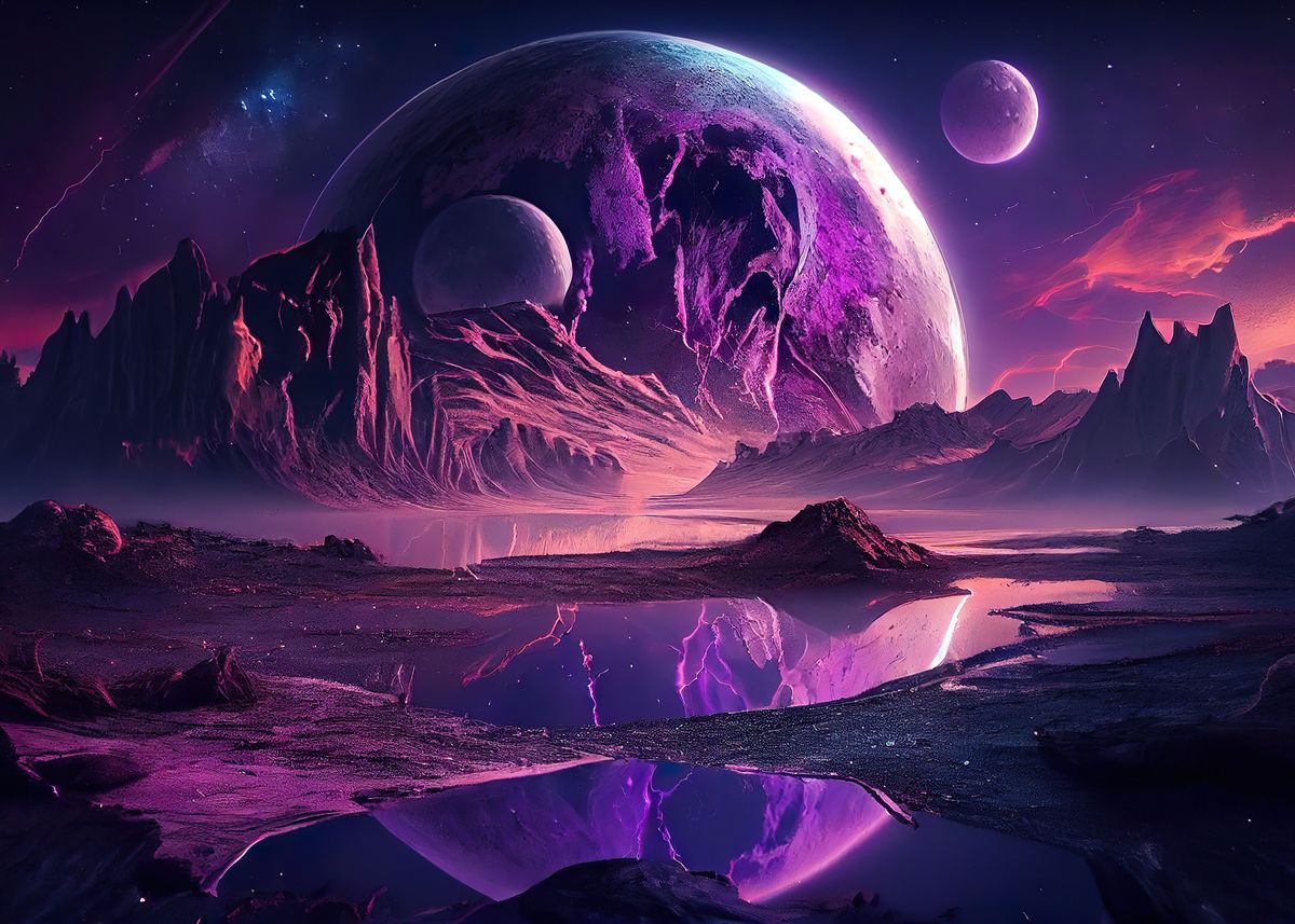 'Interstellar Visions' Poster, picture, metal print, paint by Ilyrin ...