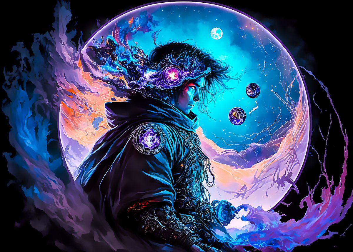 'Galaxy Warrior' Poster, picture, metal print, paint by minh Vuong ...