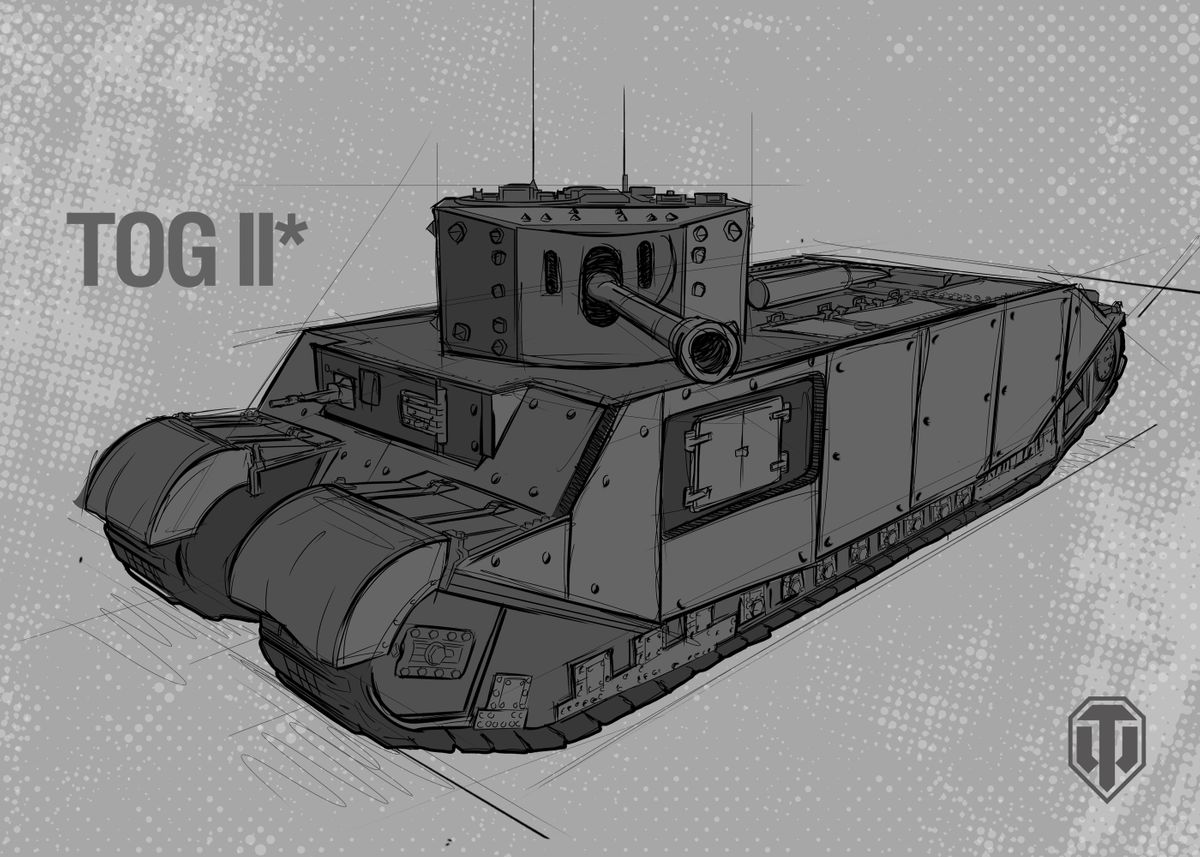 'TOG II*' Poster, picture, metal print, paint by World of Tanks | Displate